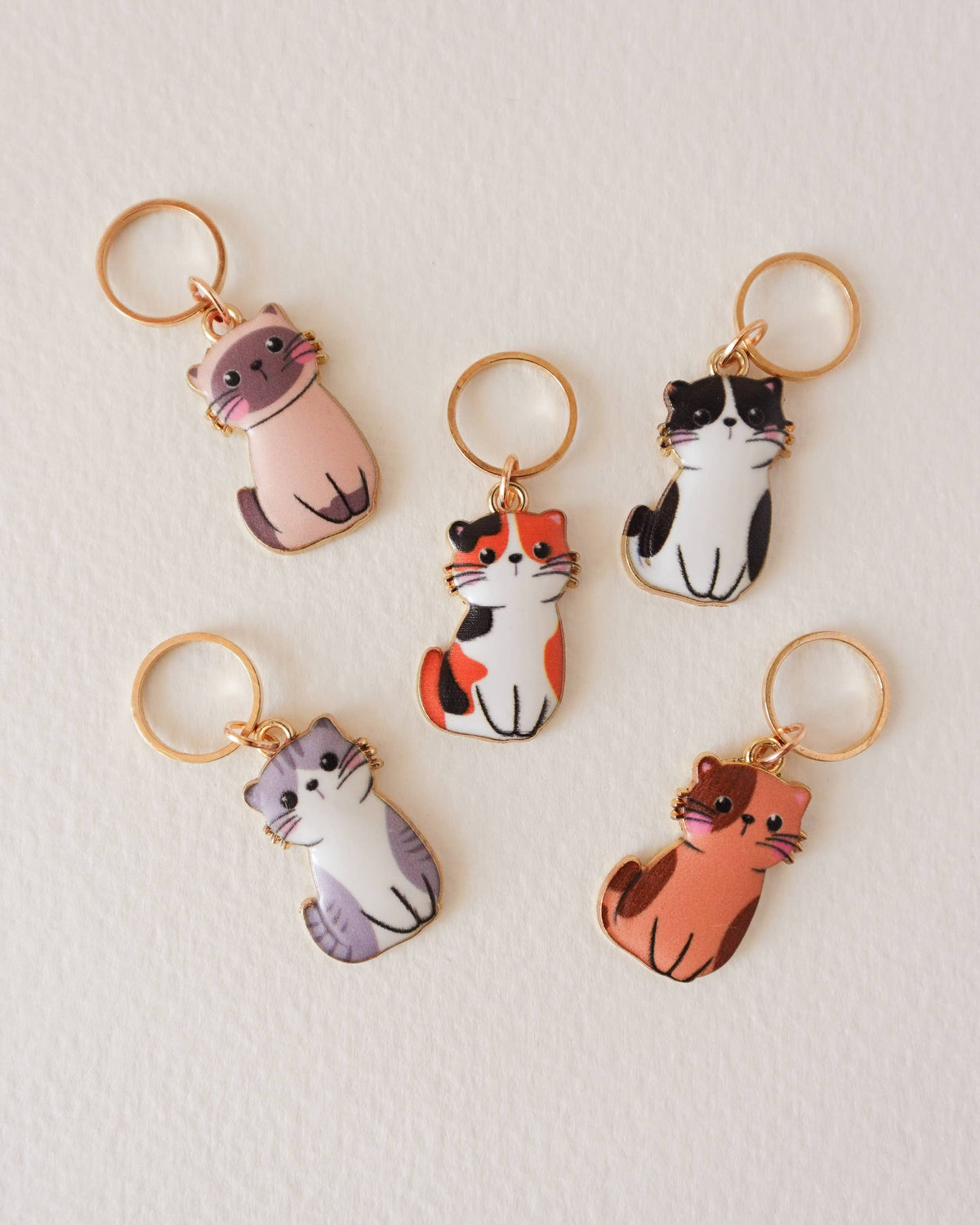 Colorful Cats Stitch Markers– Hacer Santa Fe